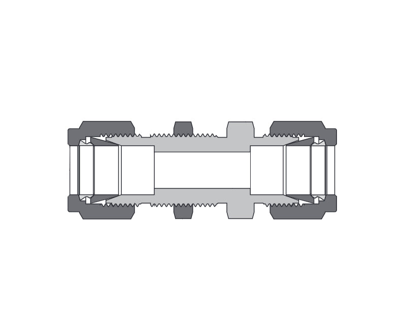 Bulkhead Union, 10mm O.D., Brass – Nano Vacuum Pty Ltd