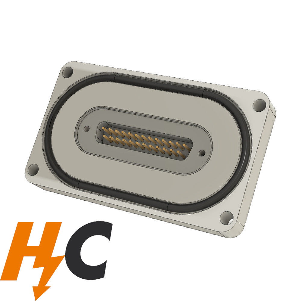 BASE PLATE 25 PIN SUB-D FEEDTHROUGH, HIGH CURRENT VERSION,O-RING SEALE ...