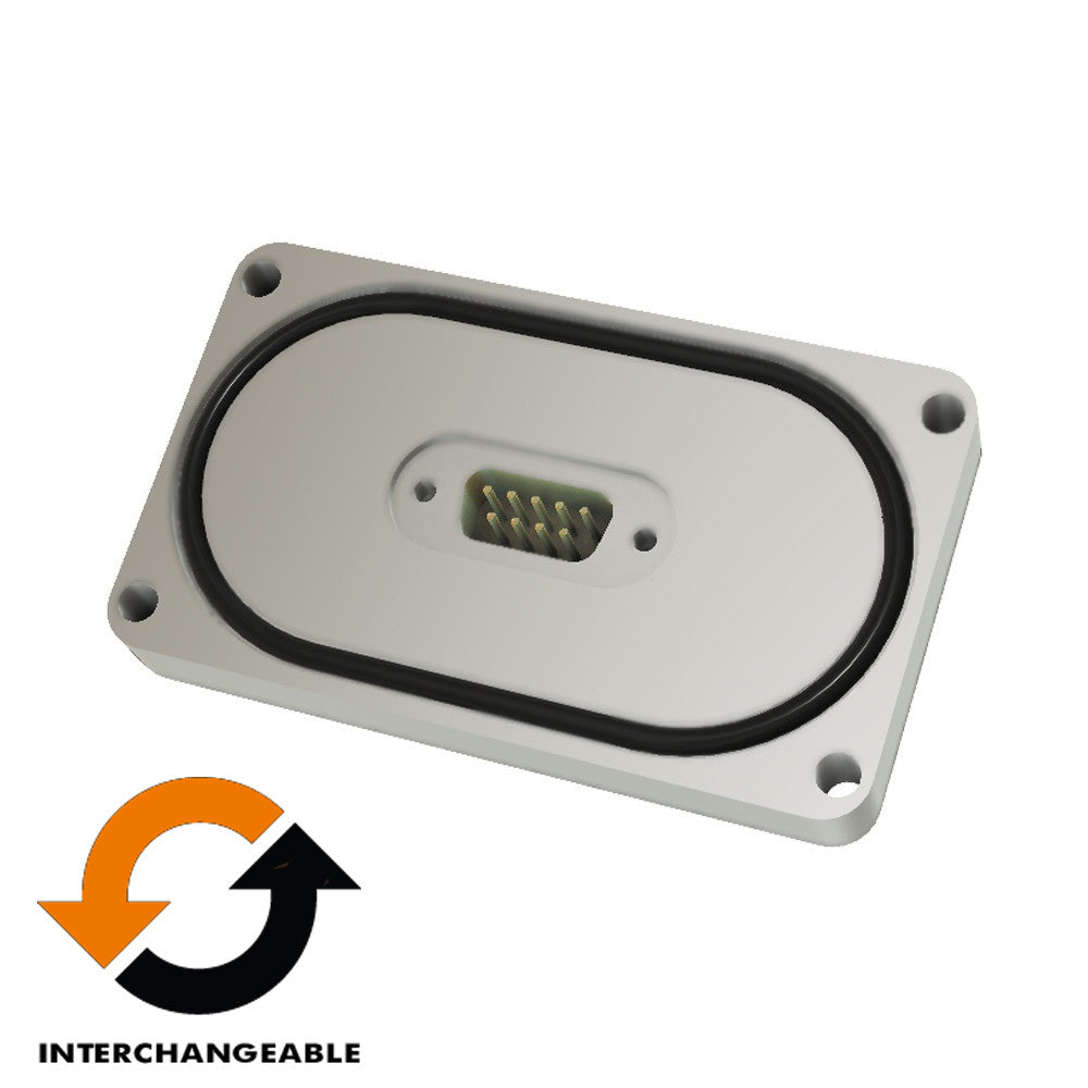 BASE PLATE 9 PIN SUB-D FEEDTHROUGH, O-RING SEALED (HIGH VACUUM ONLY ...