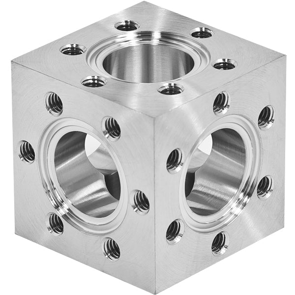 CF6.00”(DN100CF) CF 6-Way Cube Crosses Metric Tapped – Nano Vacuum Pty Ltd