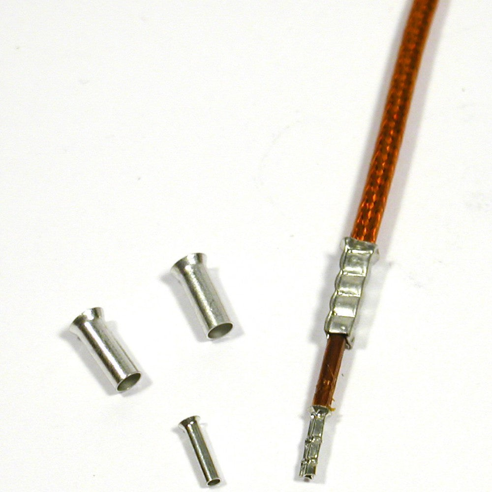 CRIMP TUBE, TIN PLATED COPPER, 1.2mm ID, 1.6mm OD, LENGTH 6mm, PACK OF ...