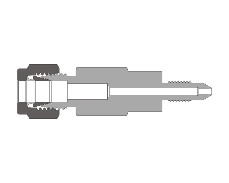 Calibration Fitting, 1/4" O.D. x 5/16-24 Male SAE/MS Straight Thread ...
