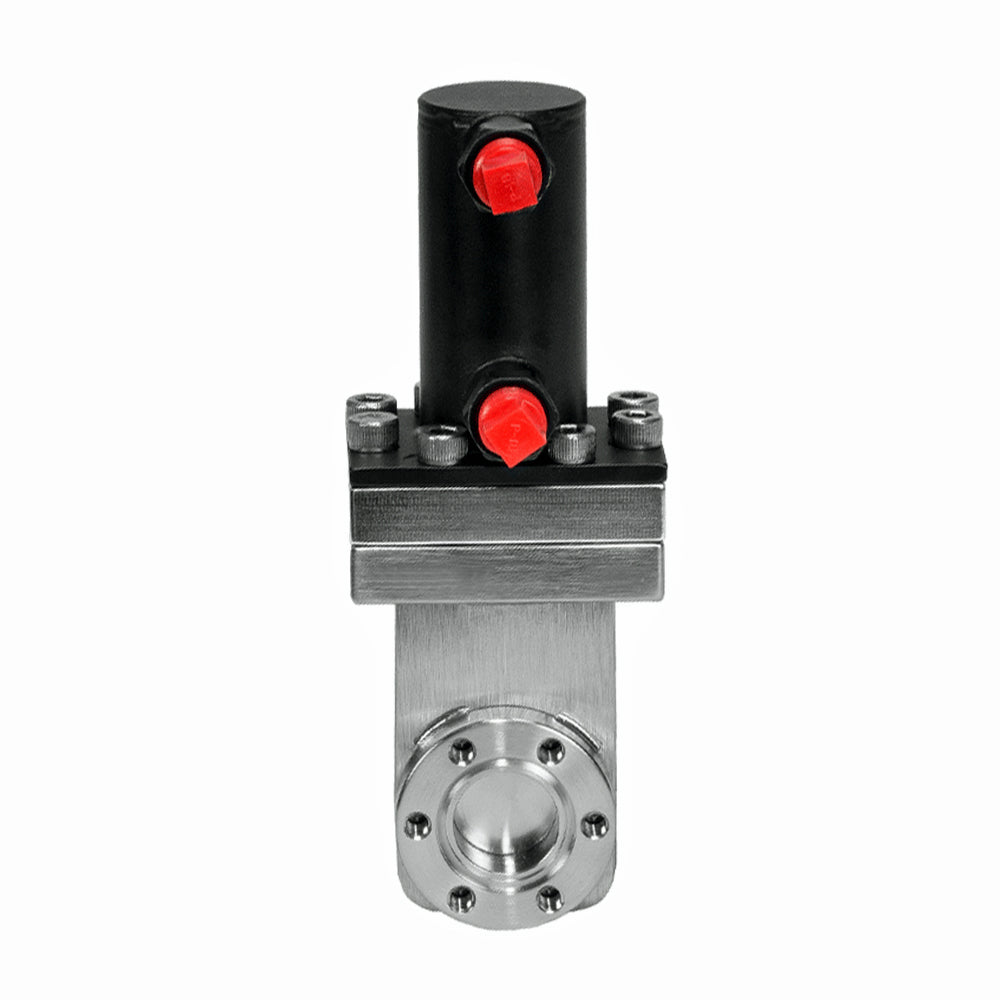 DN16CF HVA UHV Gate Valve, Viton Seal, High Temperature Lubricant, pne ...