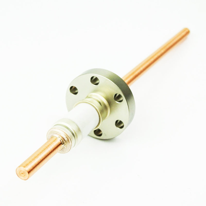 DN16CF POWER FEEDTHROUGH, COPPER CONDUCTOR, 1 PIN, 12KV DC, 180A, PIN ...