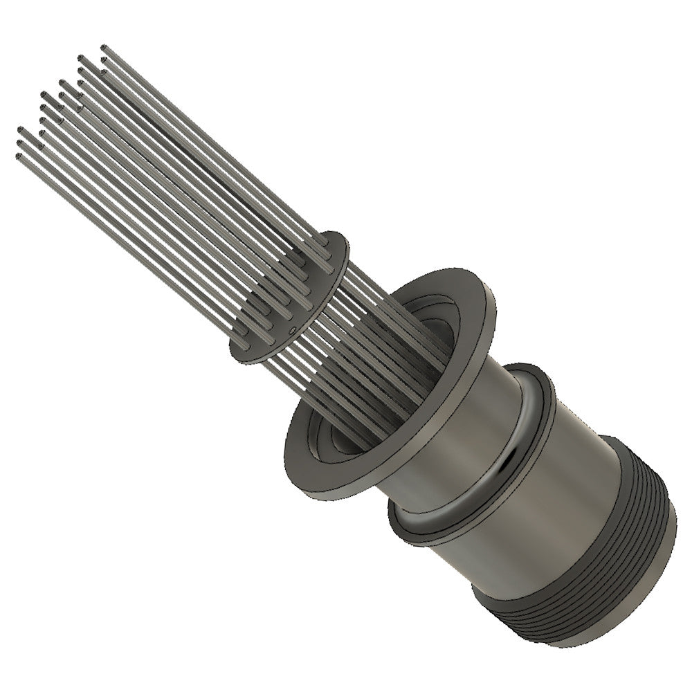 DN40KF MULTIPIN FEEDTHROUGH, 20 PINS, 700V, 10A, AIR SIDE MS CONNECTOR ...