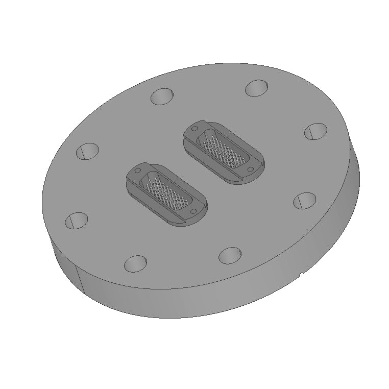 DN63CF FLANGE, 2 x SUB-D 26-WAY HIGH DENSITY FEEDTHROUGHS – Nano Vacuum ...