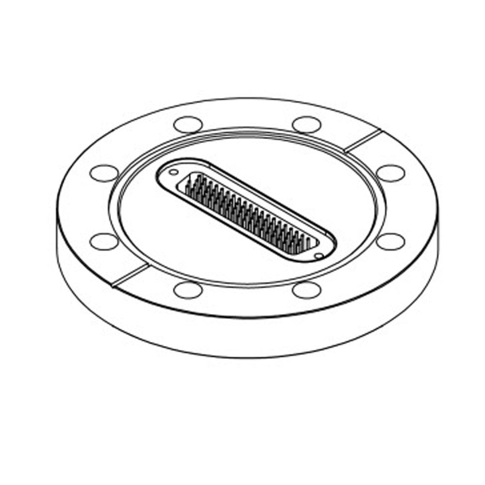 DN63CF FLANGE, SUB-D 78-WAY HIGH DENSITY FEEDTHROUGH – Nano Vacuum Pty Ltd