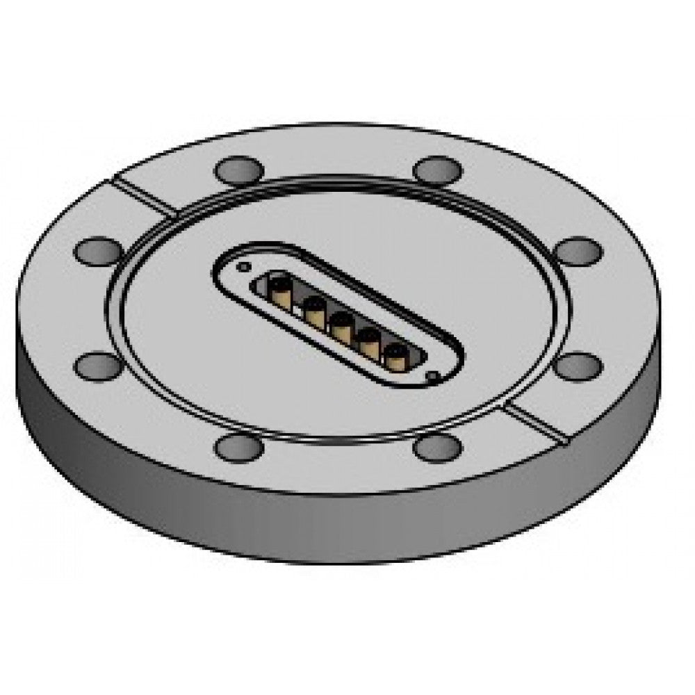 DN63CF WITH SUB-D FEEDTHROUGH WITH 5 x COAXIAL PINS, FLOATING SHIELD ...