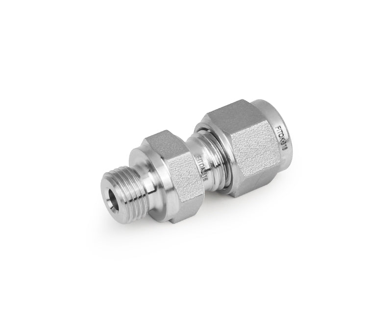 Male Connector, 25mm O.D. × M27×2 Male Metric Thread(MRS), 316 SS ...