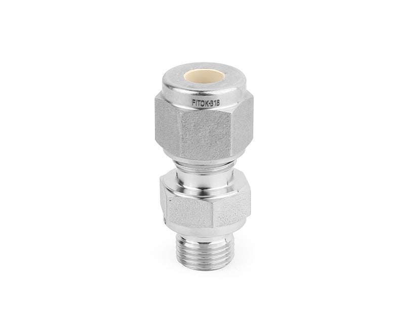 Male Connector, 8mm O.D. × 1/8 ISO Parallel Thread(RS), 5mm Orifice, 3 ...