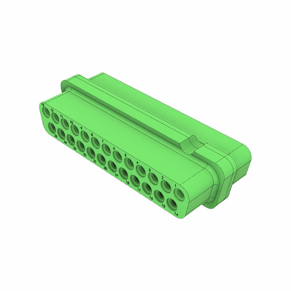 SUB-D 25-WAY HV SOCKET, FEMALE, NO METAL HOUSING – Nano Vacuum Pty Ltd