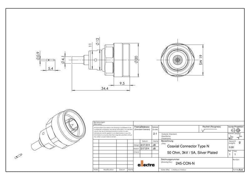 TYPE N IN-VACUUM COAXIAL CONNECTOR – Nano Vacuum Pty Ltd
