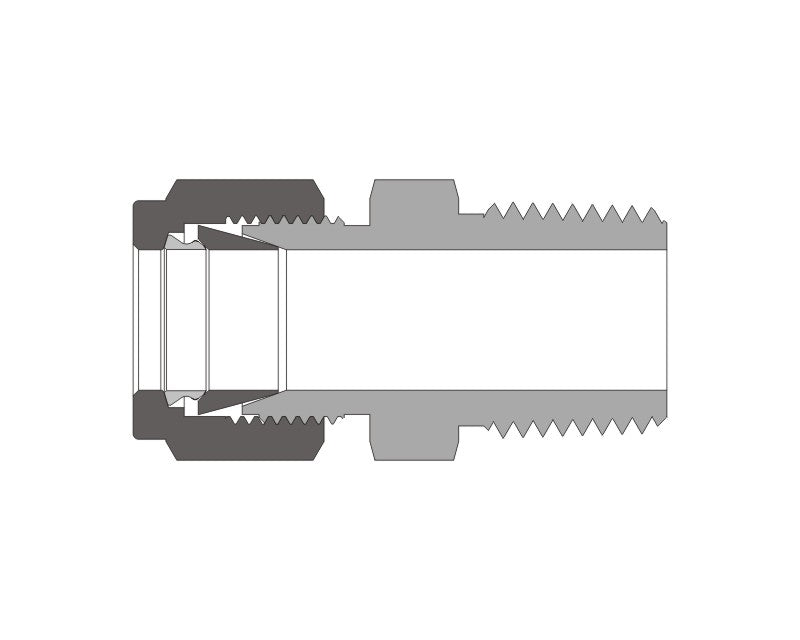 Thermocouple Male Connector, 1/16" O.D. × M5×0.8 Male Metric Thread(MS ...