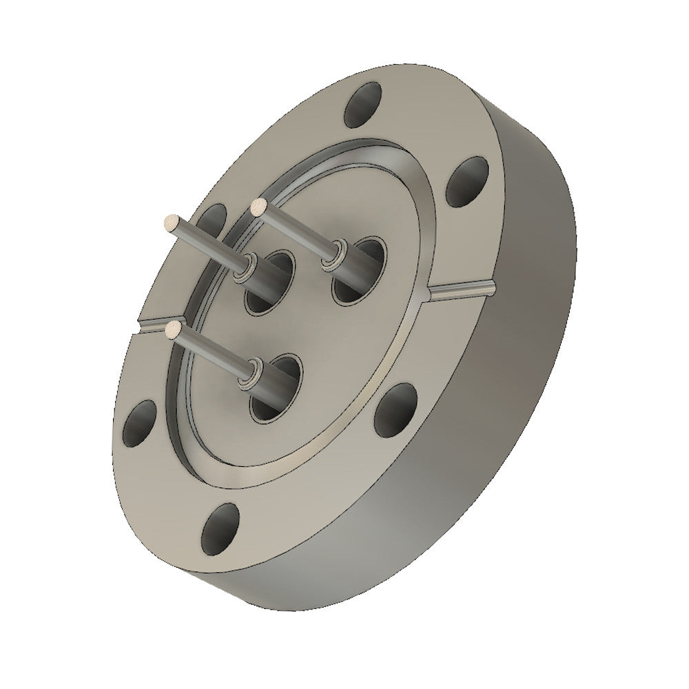 DN40CF BNC FEEDTHROUGH, 3 PINS, 50Ω, SINGLE SIDED, GROUNDED SHIELD, RG ...