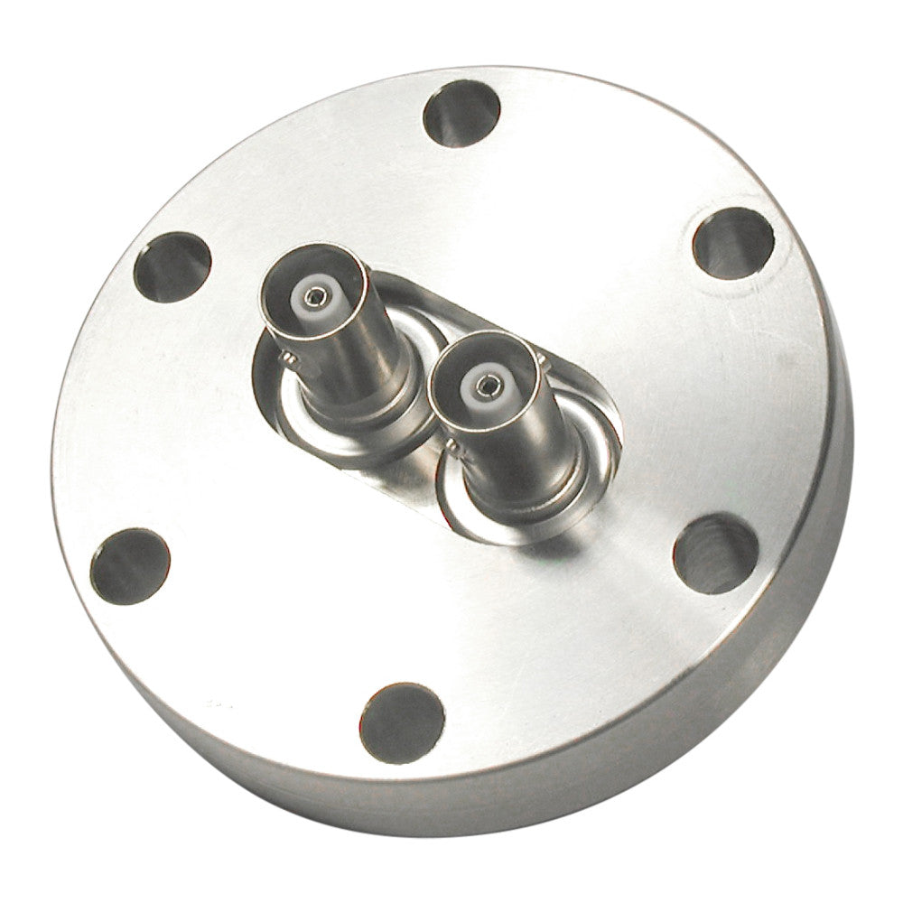 DN40CF 2x SAFE HIGH VOLTAGE (SHV 6kV), SINGLE ENDED, GROUNDED SHIELD F ...